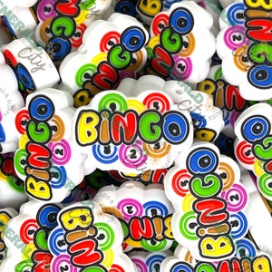 Bingo Silicone Focal Beads - ECBS EXCLUSIVE | Bingo Balls | Bingo ...