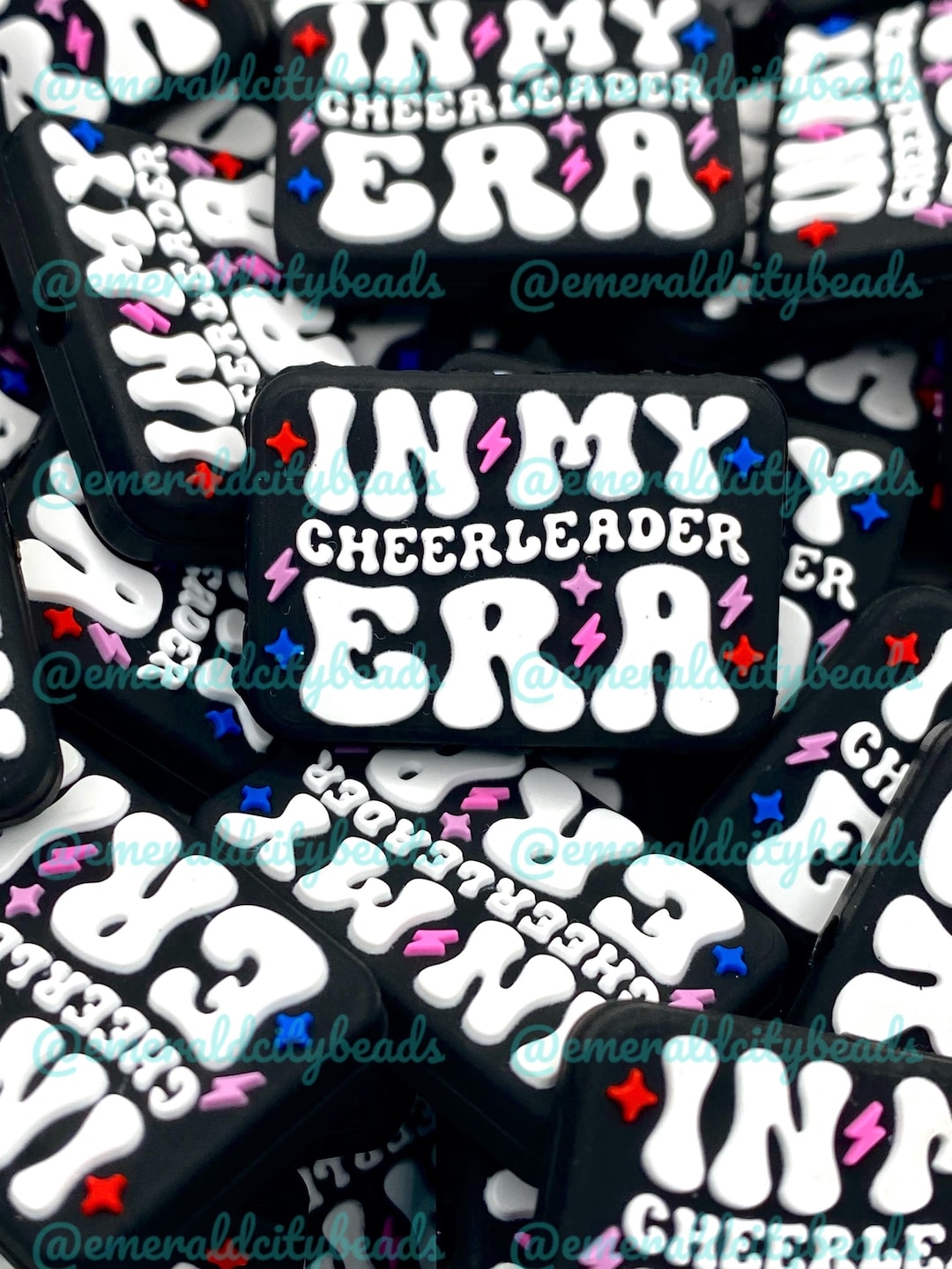 Cheerleader Era Focal Beads - ECBS Exclusive Cheer Gifts - Etsy