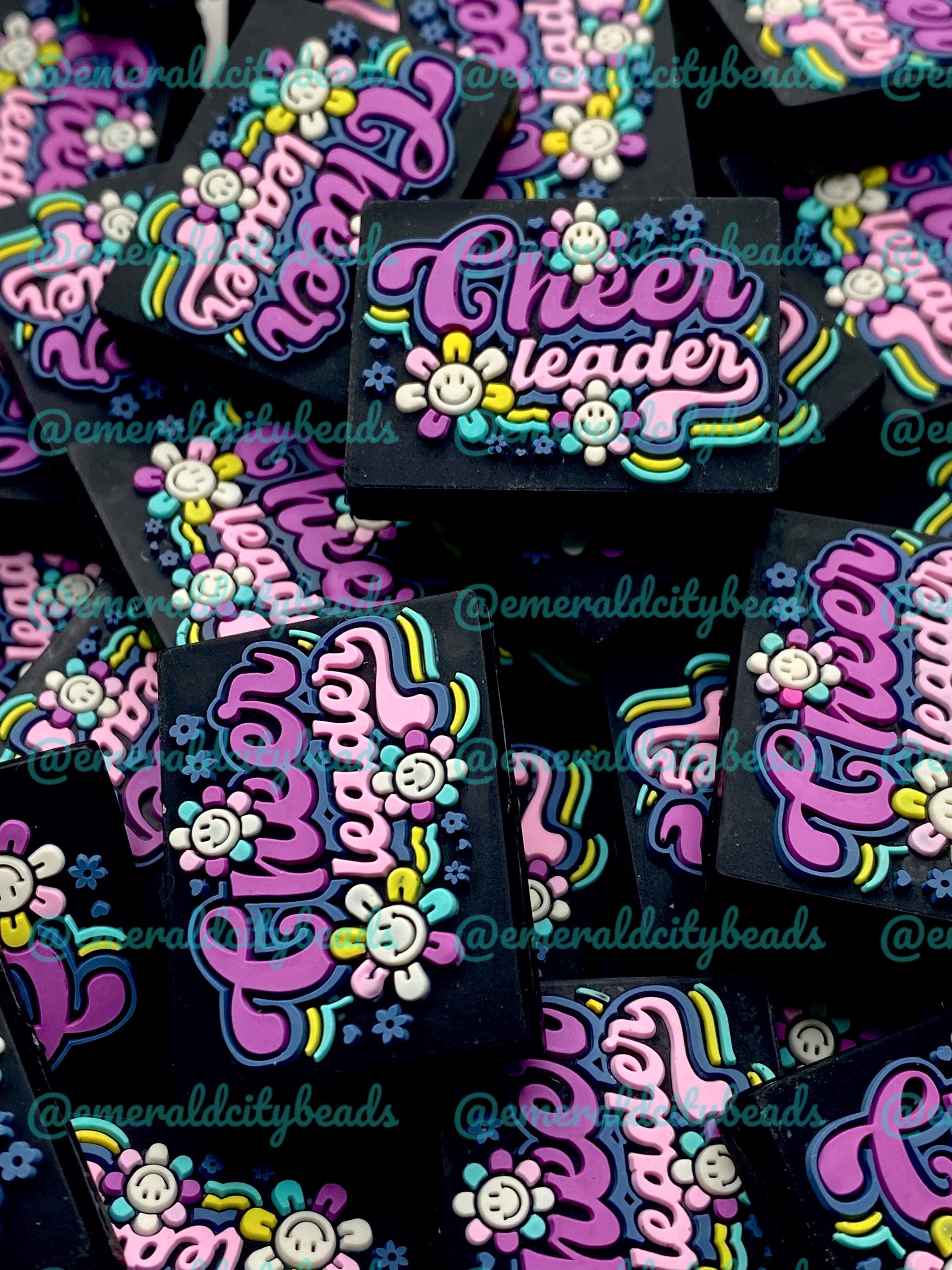 I'm A Cheerleader Silicone Focal Beads - ECBS EXCLUSIVE, Cheerleader ...