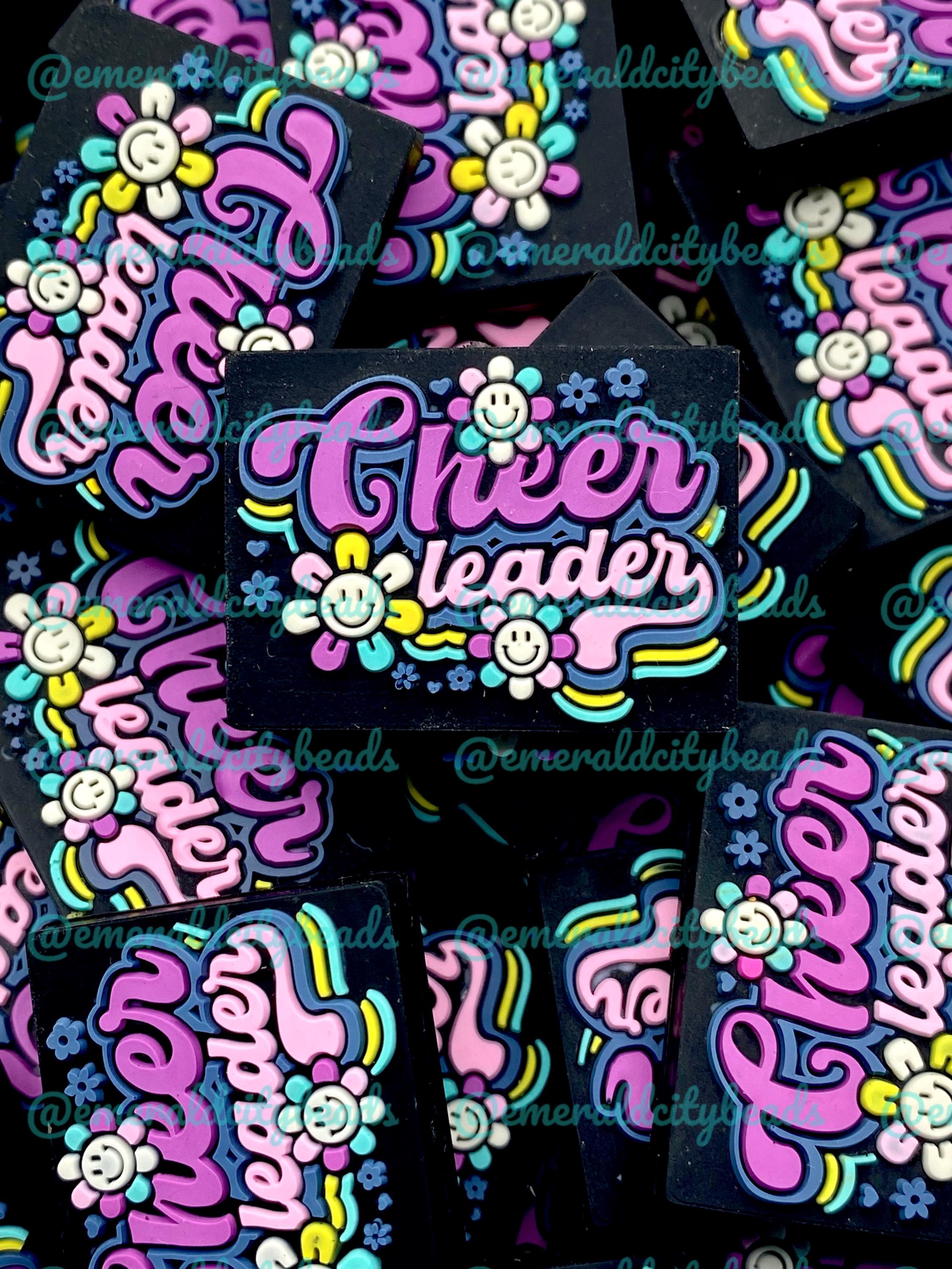 I'm A Cheerleader Silicone Focal Beads - ECBS EXCLUSIVE, Cheerleader ...