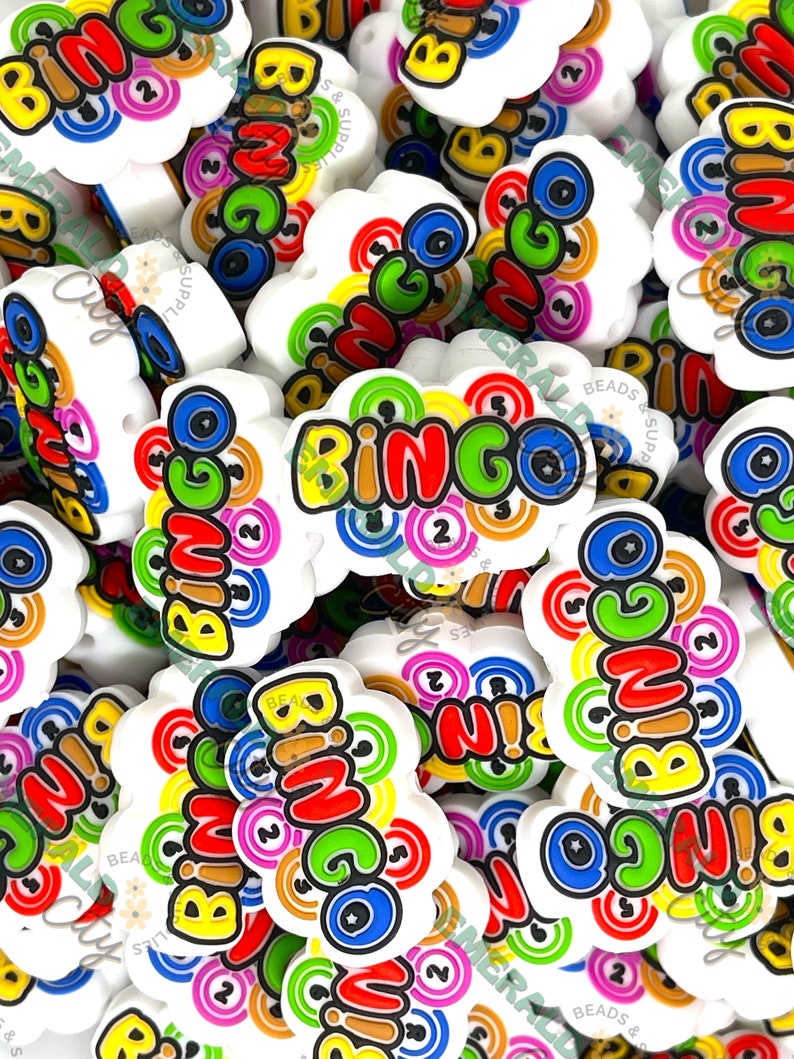 Bingo Silicone Focal Beads: ECBS EXCLUSIVE Colorful Beads - Etsy