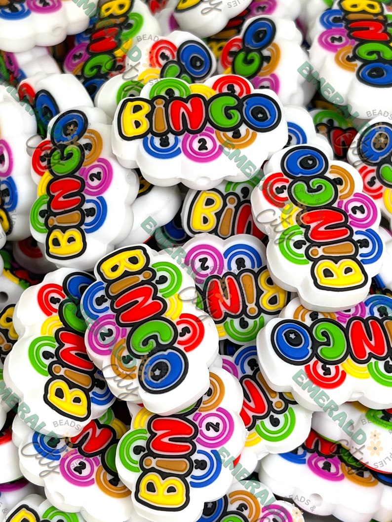 Bingo Silicone Focal Beads: ECBS EXCLUSIVE Colorful Beads - Etsy