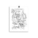 A Little Map of Moore, Warrington - Hand Illustrated Map of Moore - Etsy