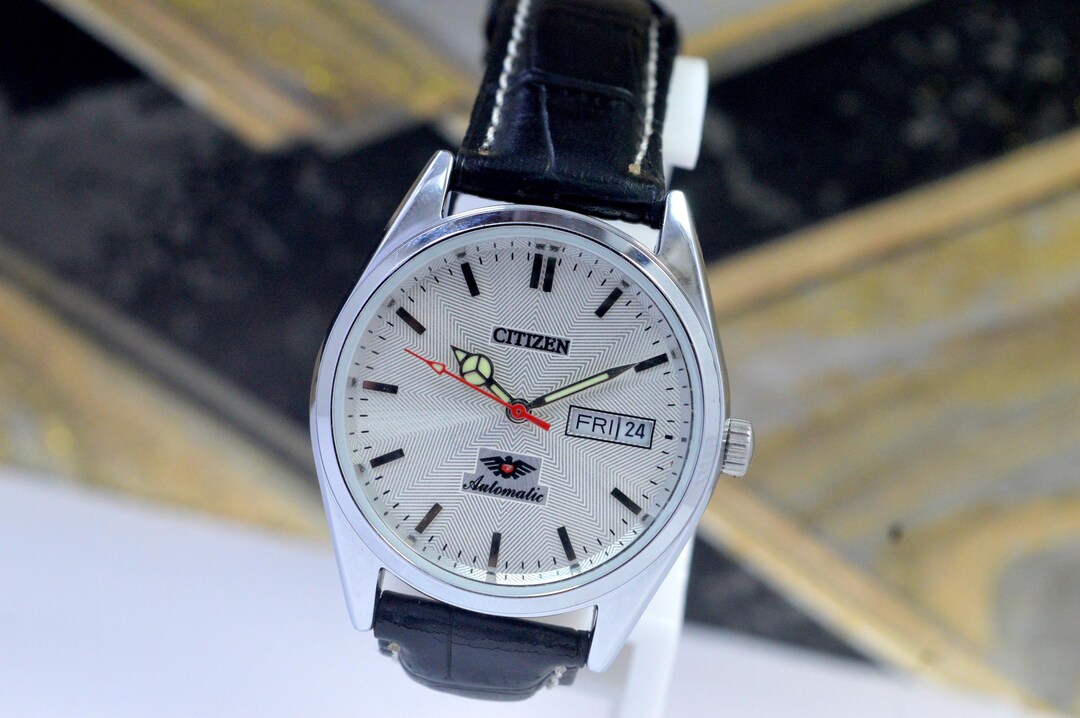 Vintage Citizen Automatic Day-date Japan Made 8200A Movement 21 Jewels ...