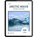 Original Realistic Blue Wave Painting on Light Blue Background Round ...