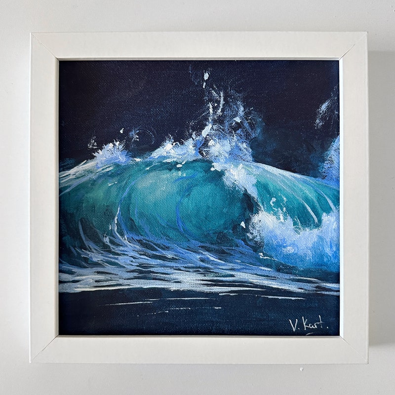 Wave Painting - Etsy