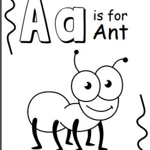 Downloadable Abc's Animal Coloring Book for Preschool/kindergarten - Etsy