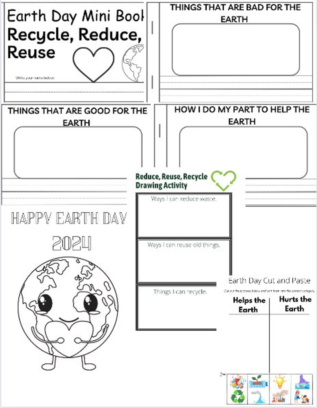 Earth Day Activity Packet - Etsy