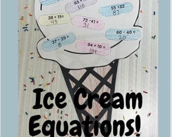 Summer Review K to 1, Craftivity, Back to School, Ice Cream Scoop ...