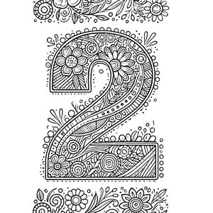 Number Coloring Book 1 Mandala Motifs for Adults | Stress-relief | Page ...