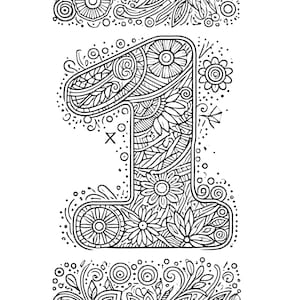 Number Coloring Book 1 Mandala Motifs for Adults | Stress-relief | Page ...