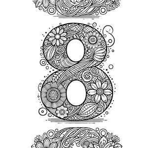 Number Coloring Book 1 Mandala Motifs for Adults | Stress-relief | Page ...
