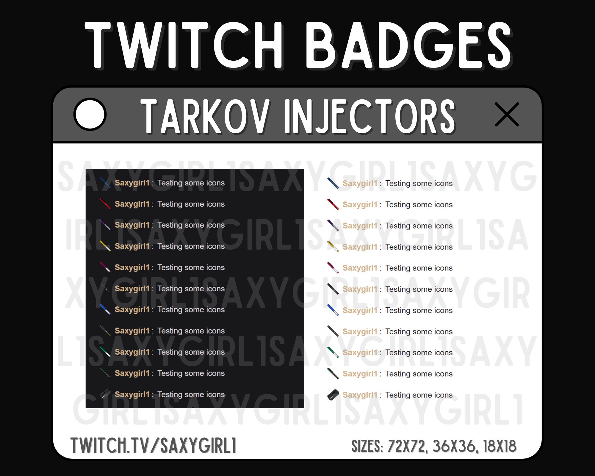 Tarkov Injectors and Case Bits/sub Badges Set of 11 High-quality | EFT ...
