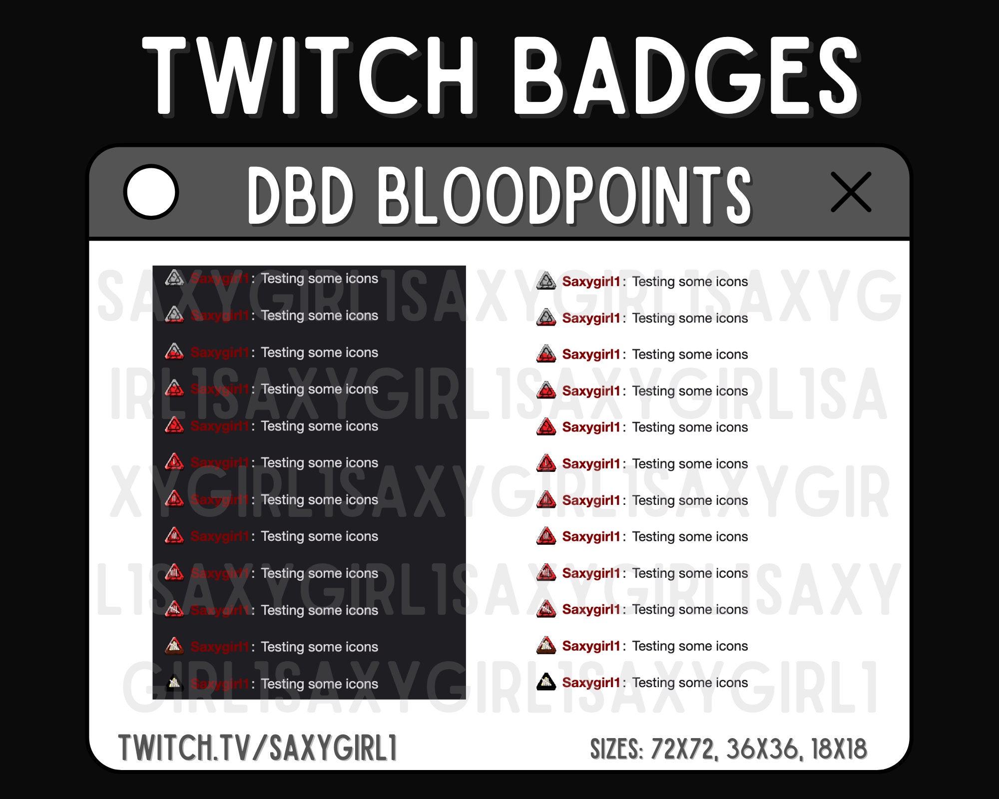 Dead by Daylight (DBD) Bloodpoints Badges | Set of 12 High-quality ...