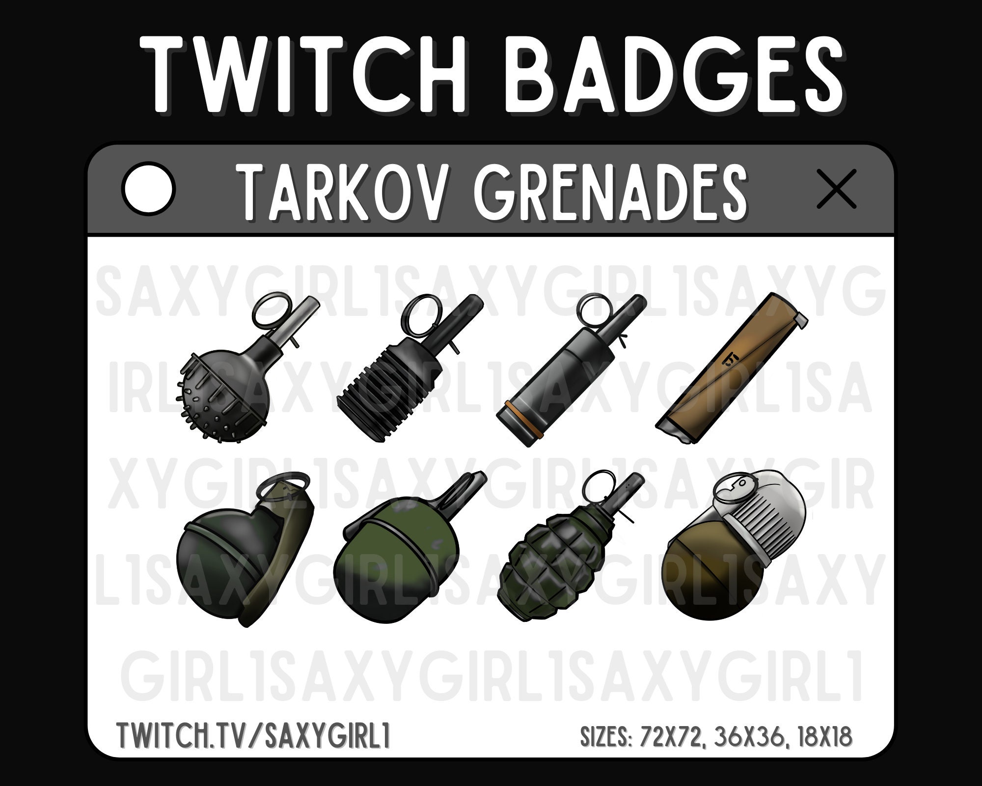 Escape From Tarkov (EFT) Grenades | Pack of 8 High-quality Handmade ...