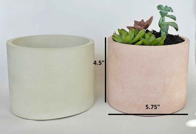 Cement Flower Pot - Etsy