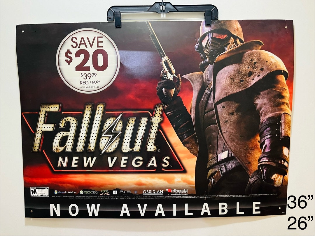 Original Bethesda Promo Fallout Poster, Rare Collector's Item, Gaming ...