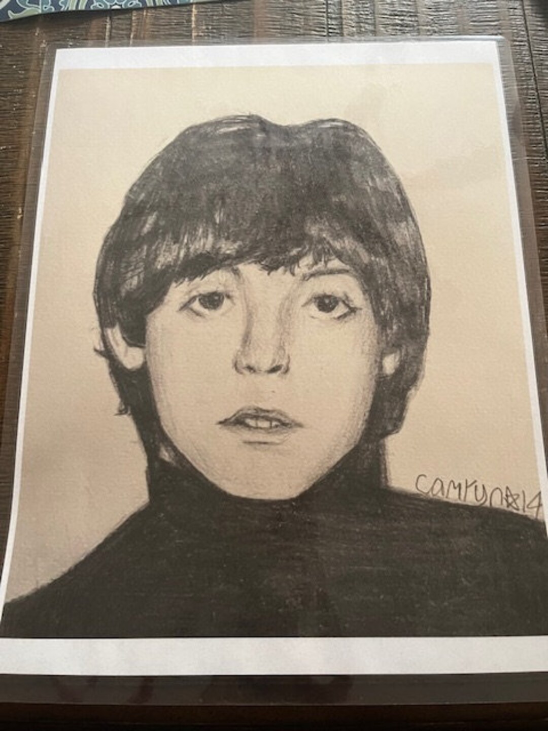 Drawing, Paul Mccartney, Beatles, Vintage, Pencil, Clara Bow - Etsy