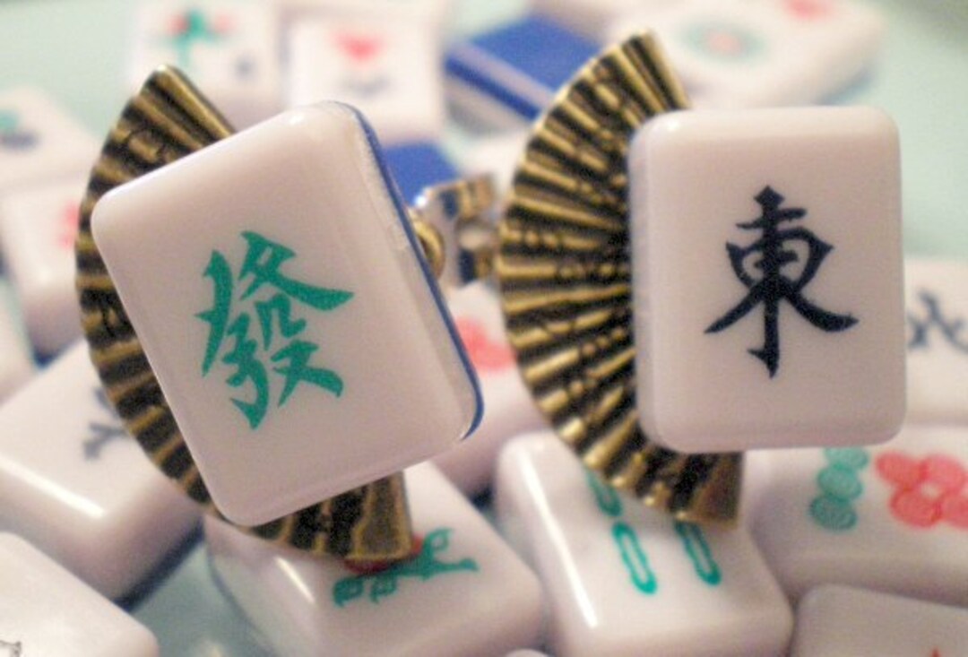Kitschy Mahjong Ring Oriental LUCKY Gambling Cute Game Ring - Etsy