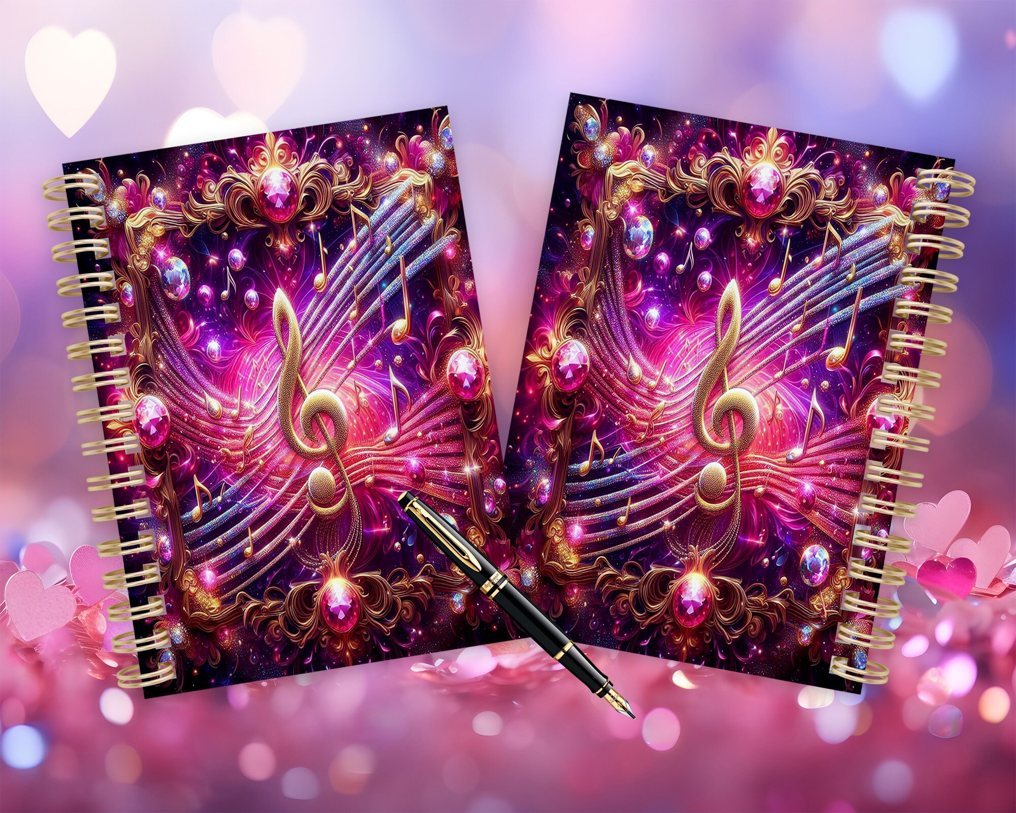 Beautiful-colorful Music Note | Printable Planner Cover | Journal ...