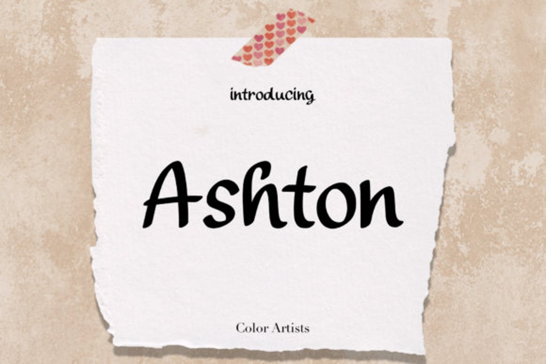 Ashton Font, Handwritten Font, Wedding Font, Modern Font, Display Font ...