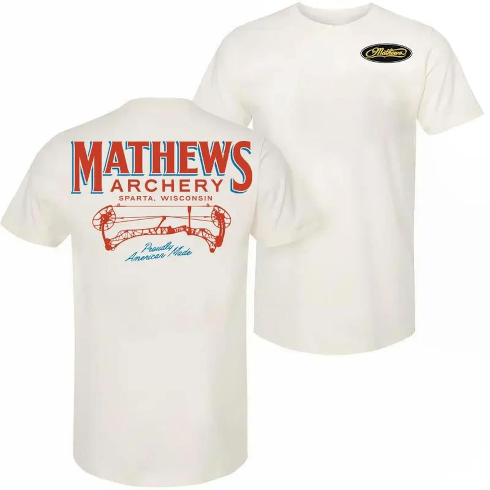 Mathews Archery Proudly American Made Graphic Tee, Unisex Short Sleeve ...
