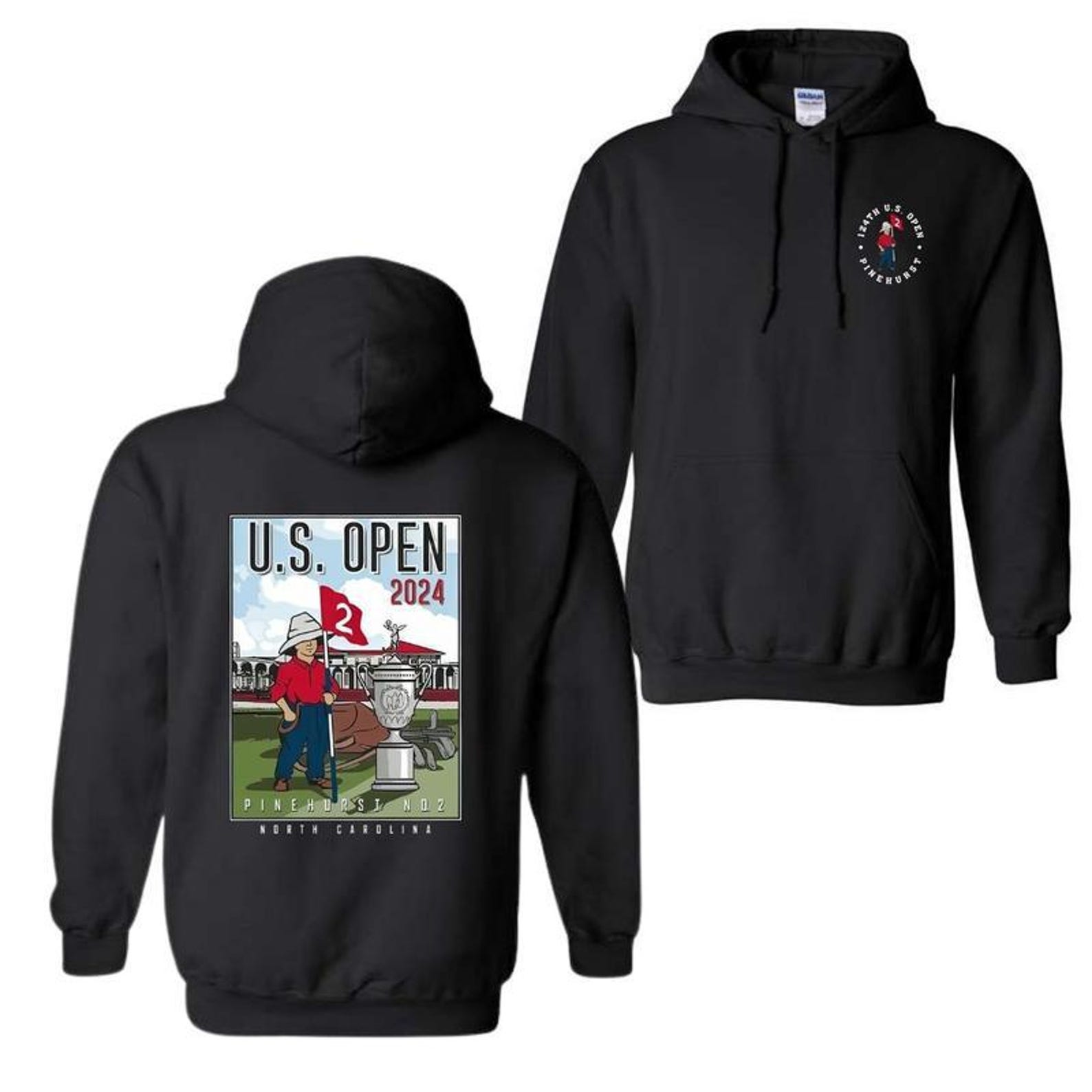 US Open Golf Championship Pinehurst Both Sided T Shirt, Unisex Golf ...