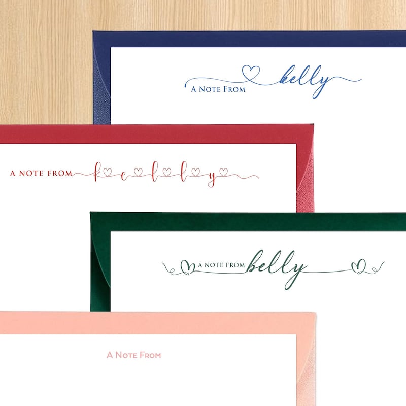 Monogrammed Fold Note Cards - Etsy UK