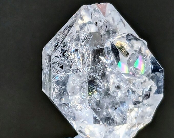 Gemmy Enhydro Optical Tabby Doubly Terminated Quartz Crystal With Crazy ...