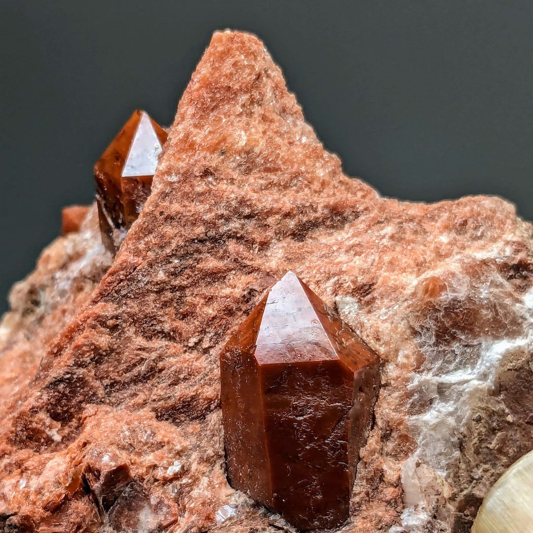Spanish Hematoid Quartz Crystal Cluster - Valencia - Etsy
