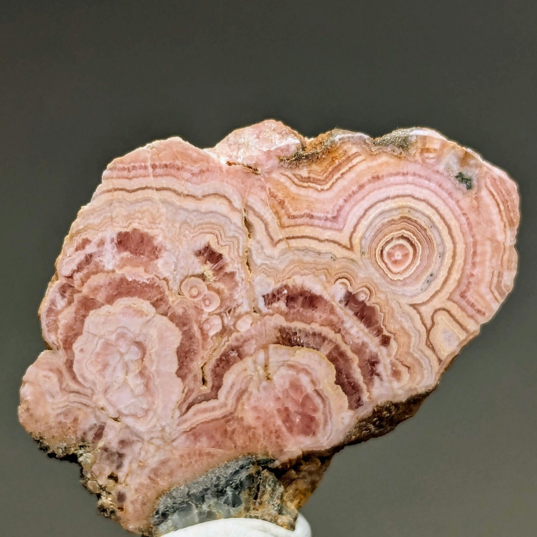 Rhodochrosite Stalactite Cross Section Cut and Polished, From the ...