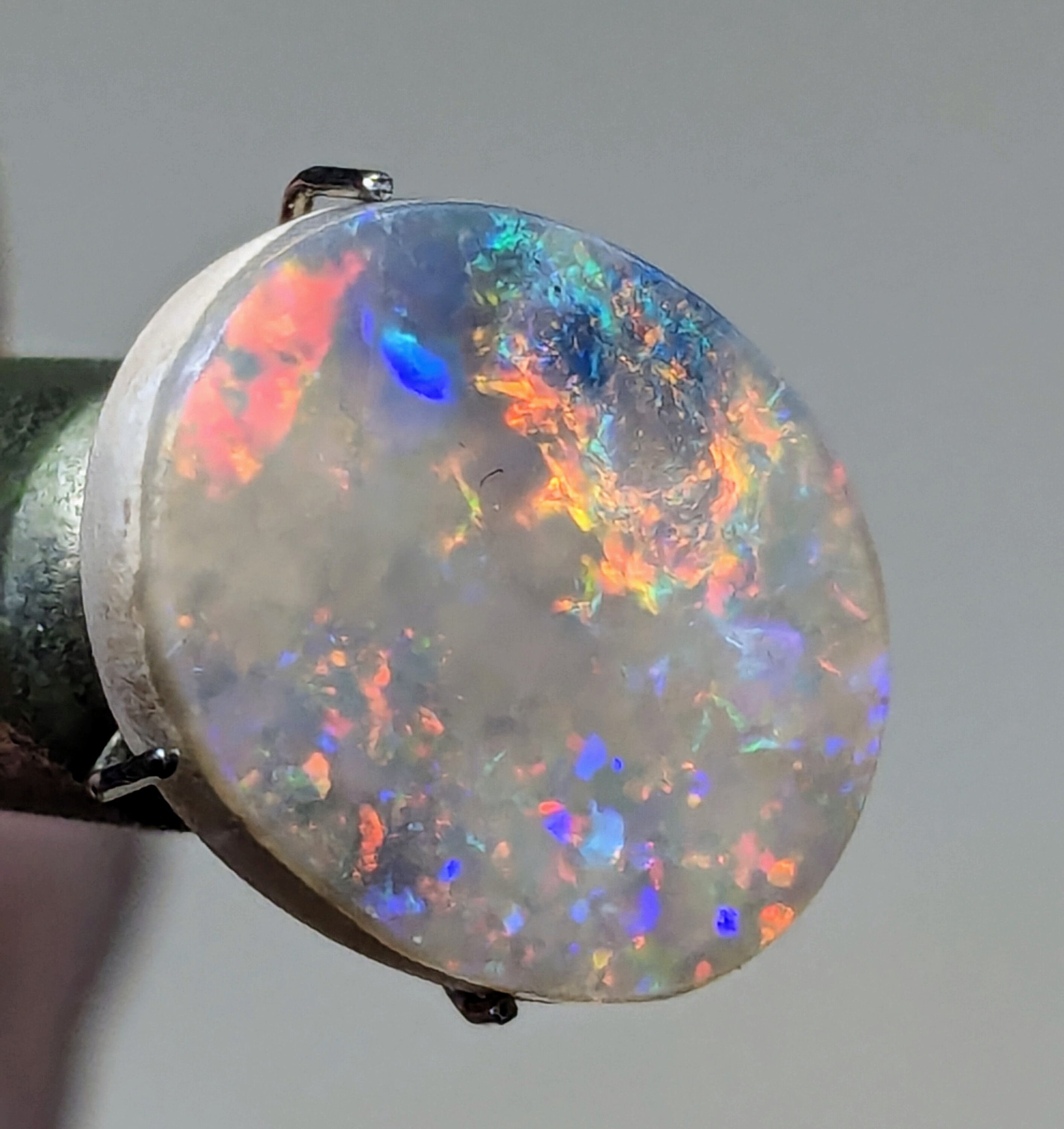 Lightning Ridge Opal With Nebula Like Colour Play, Solid Ready to Set ...
