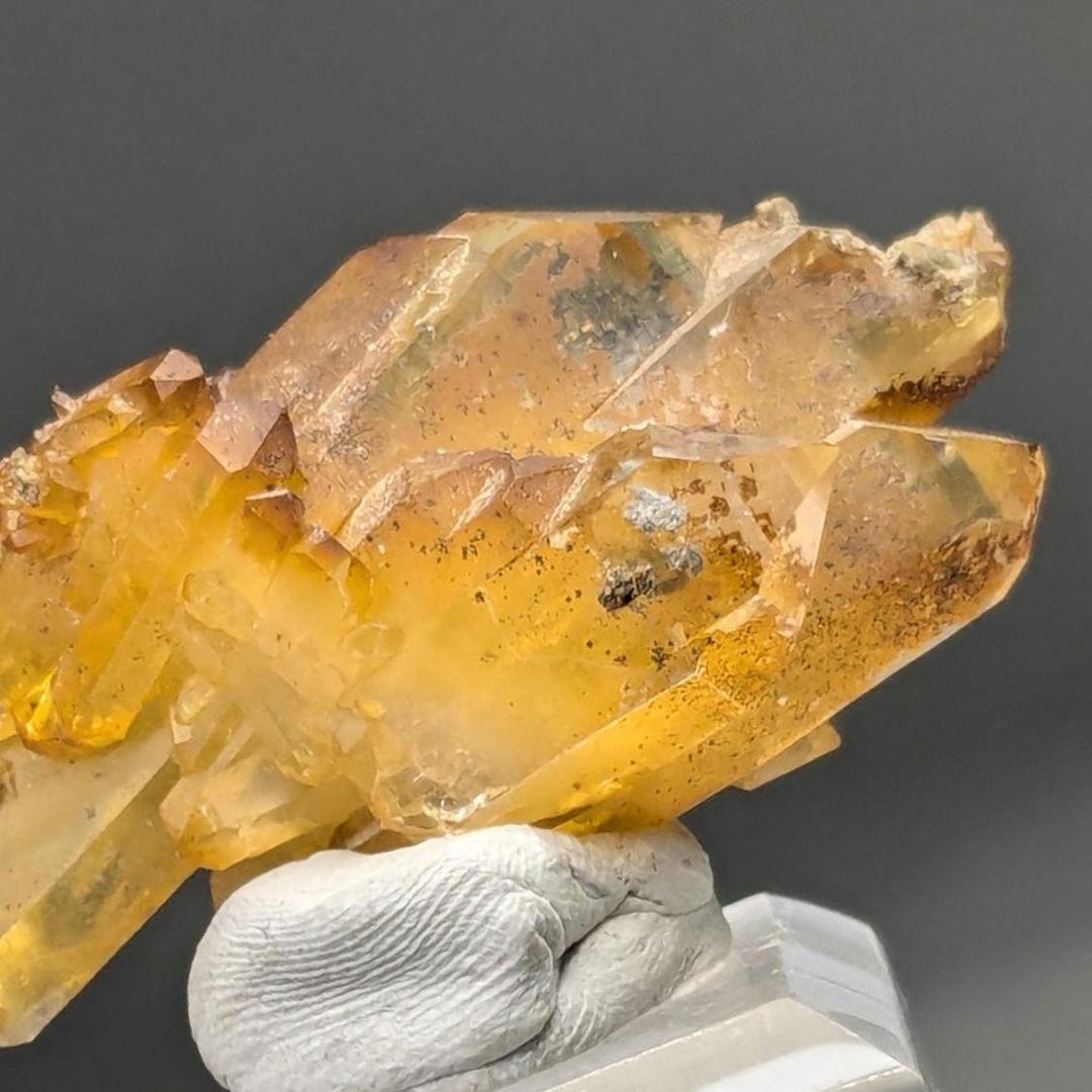 Golden Gwindle Quartz, Twisted Elestial Stacked Doubly Terminated ...