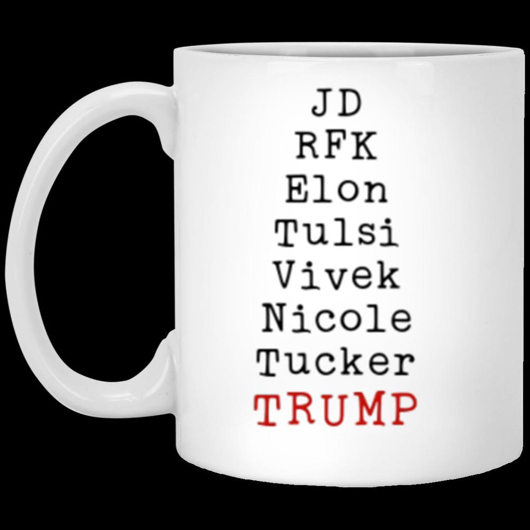 2024 Team Unity GOP Republican Mug List MAHA MAGA / Trump Vivek Elon ...