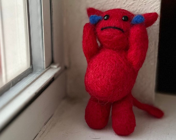 Radiohead - Crying Minotaur Felted Doll. One of a Kind. - Etsy