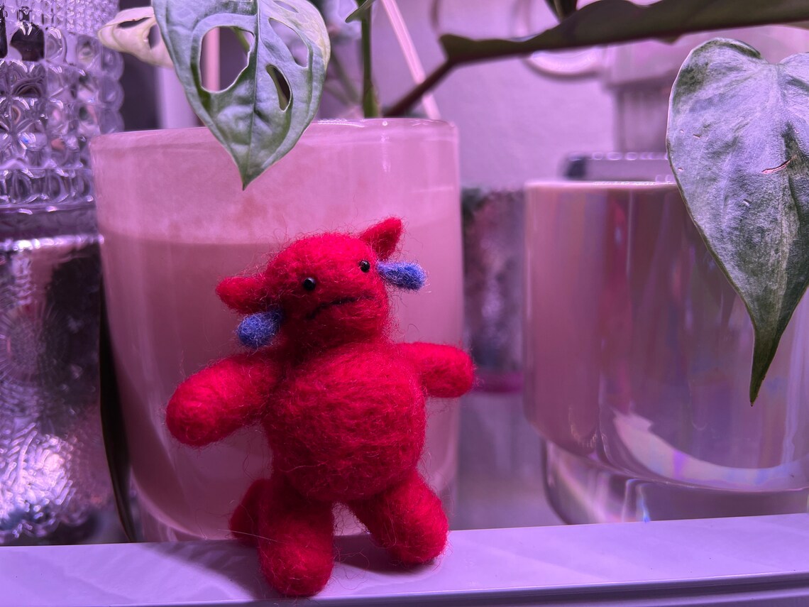 Radiohead - Tiny Sad Crying Minotaur Doll - Ooak - Etsy