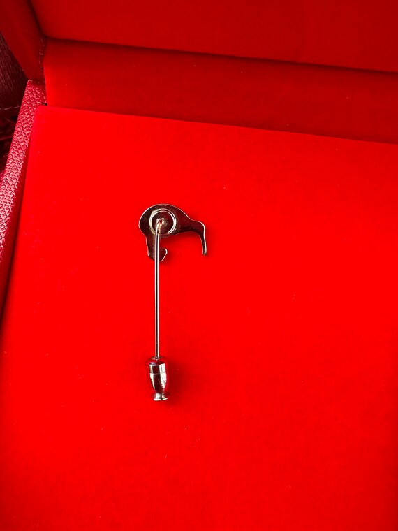 vintage kiwi bird abalone needle lapel pin brooch sil… - Gem