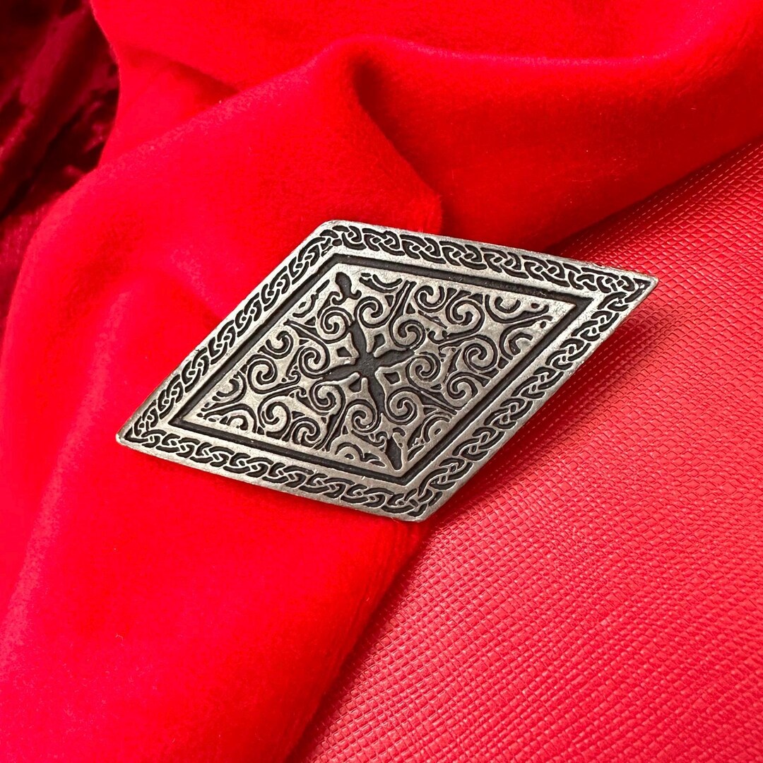 Vintage St Justin Celtic Pewter Brooch Pin Courtenay Davis Designer ...