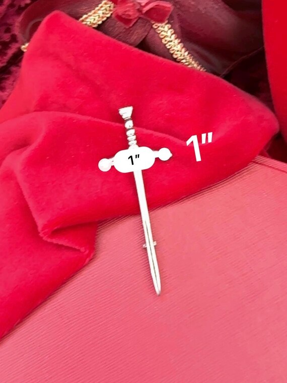 vintage Scottish sword dagger kilt pin, collectible s… - Gem
