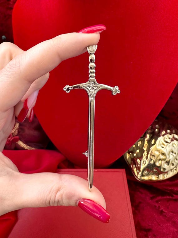 vintage Scottish sword dagger kilt pin, collectible s… - Gem