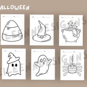 Halloween Themed Printable Digital Download Coloring Page 6 Printable ...