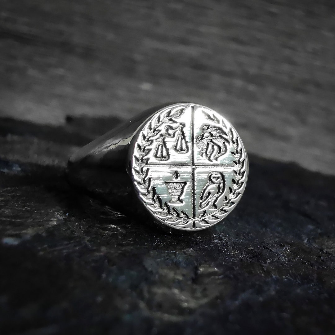 Cardinal - Four Stoic Virtues Ring - Etsy