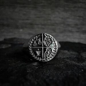 Cardinal - Four Stoic Virtues Ring - Etsy