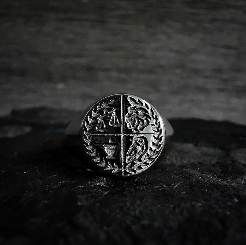 Cardinal - Four Stoic Virtues Ring - Etsy