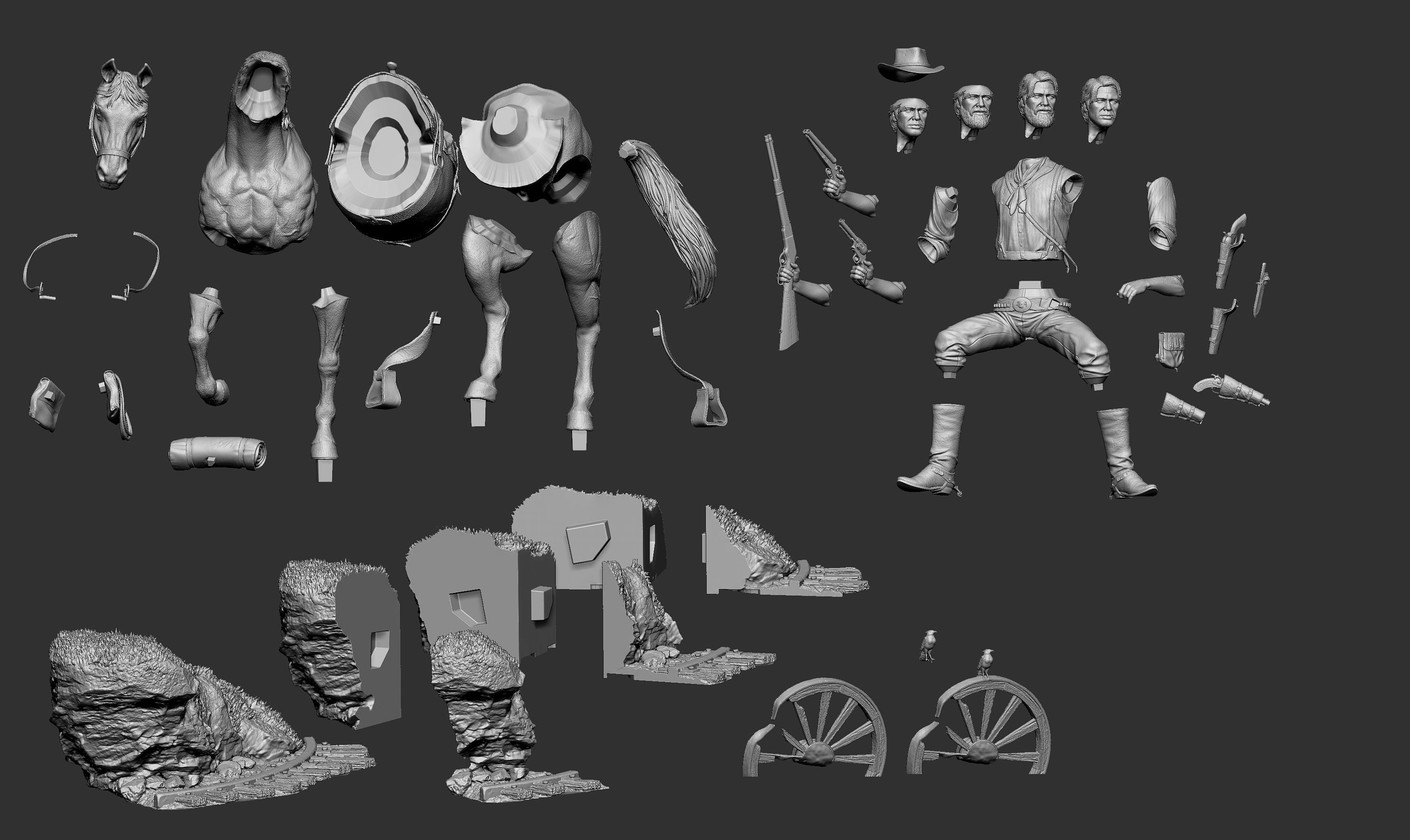 Custom Painted 3d Printed Resin Models, Custom Painted Figurines 3d ...