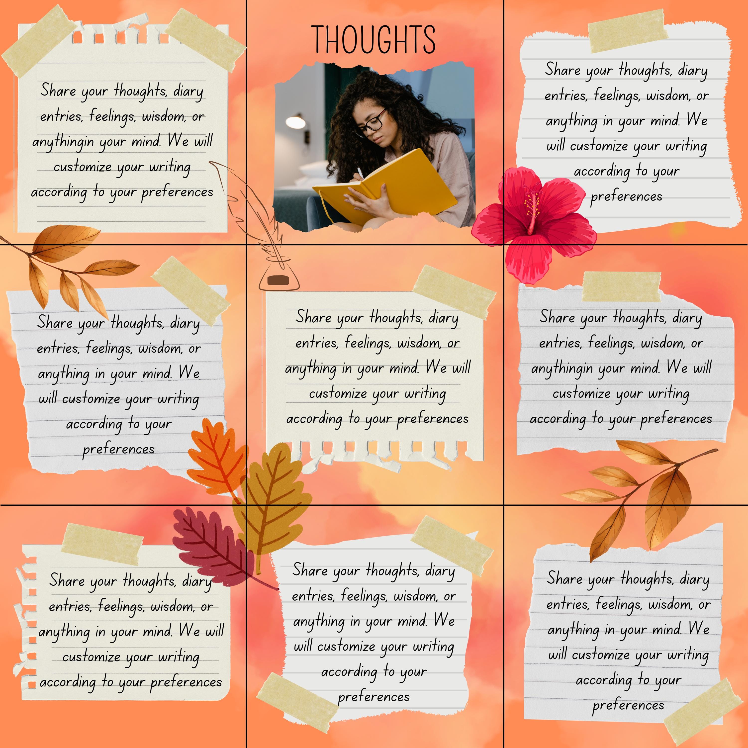 Editable Template for Instagram Grid – 3*3 Spiltting Image Contains 9 ...