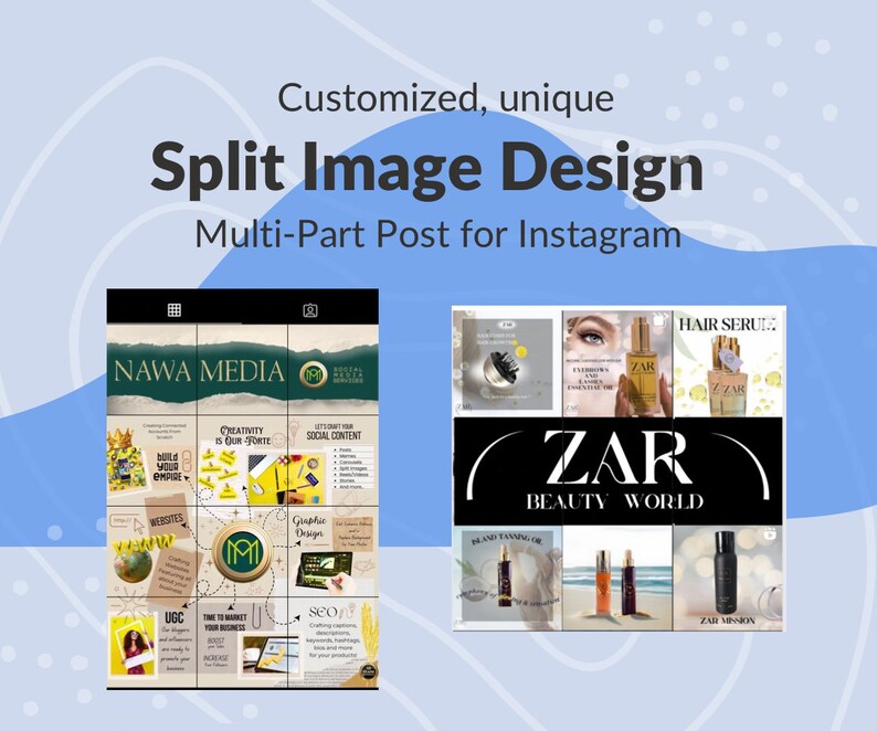 Customized Amazing Split Image for Instagram Grid. Quick Delivery ...