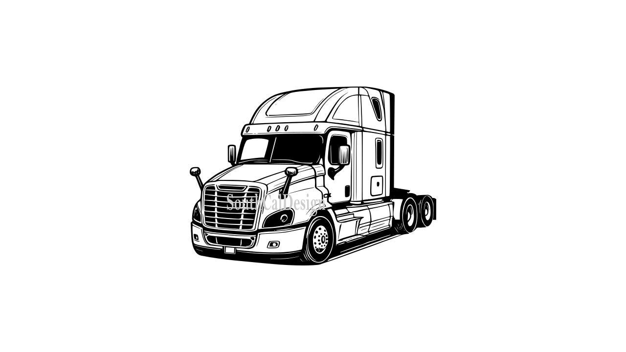 Freightliner, SVG, PNG,PDF - Etsy