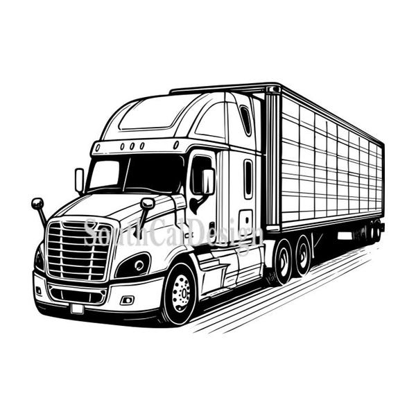 Freightliner Cascadia - Etsy