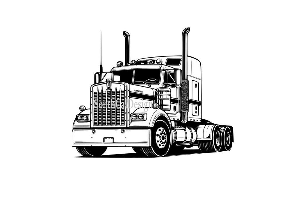 Classic Kenworth Semitruck SVG, PNG, PDF (digital Files) - Etsy